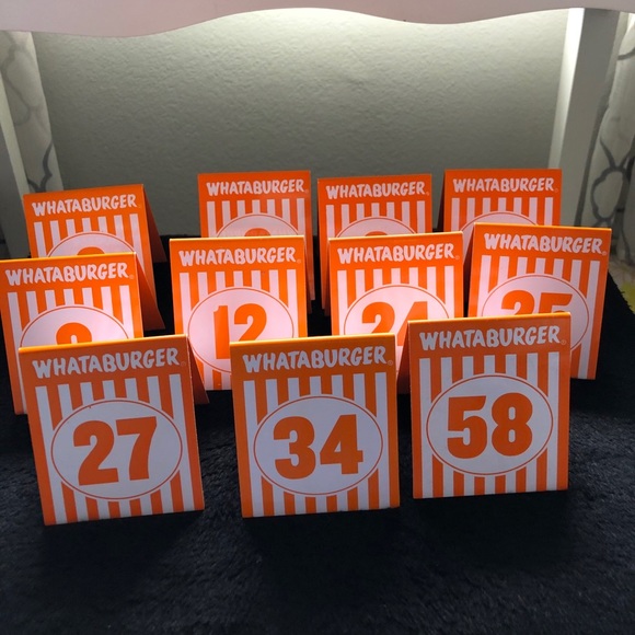 whataburger | Other | Whataburger Numbers | Poshmark